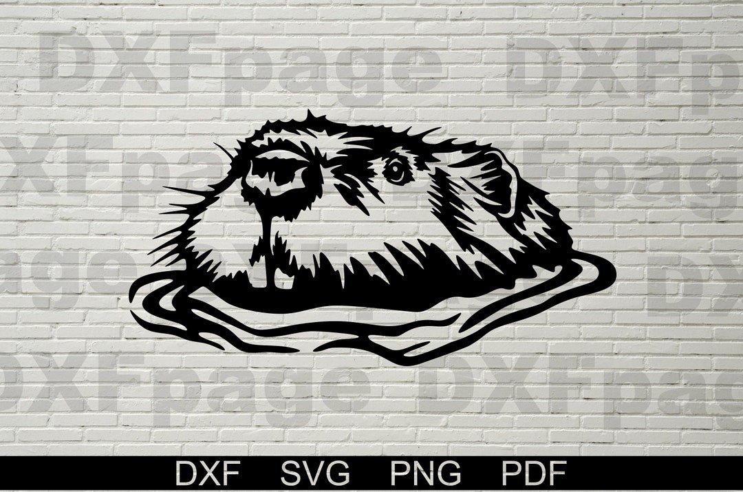 Beaver Svg Cut File, Funny Peeking Svg, Silhouette Dxf File, River ...