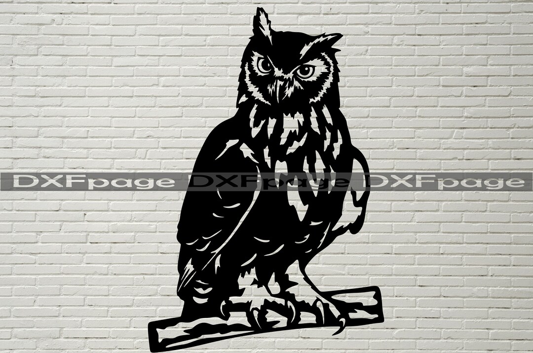 Owl SVG, Wild Animals Cut File Laser, Dxf File for Plasma, Owl Cnc Wood ...