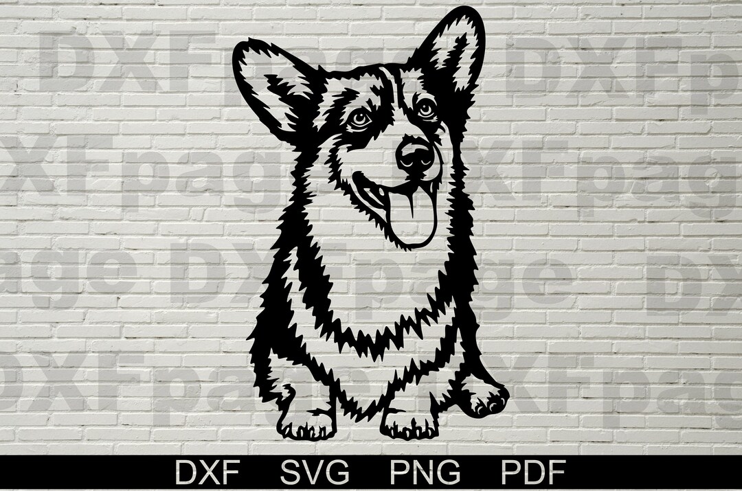 Corgi SVG, Pembroke Welsh Dxf, SVG for Cricut, Dog Clipart Cut File ...