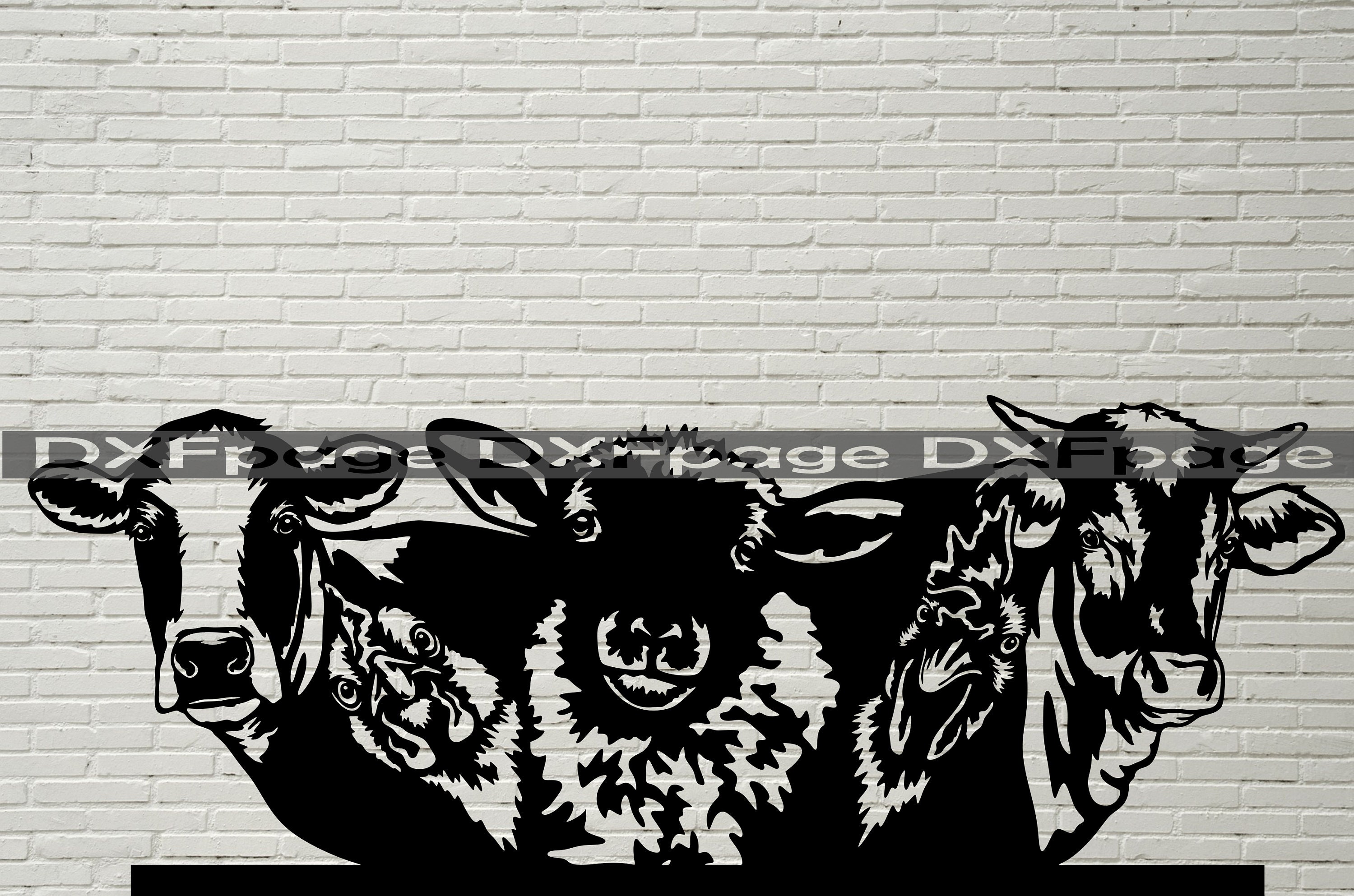 Farm Animals Svg DXF File for Plasma Peeking Vector Cut - Etsy New Zealand