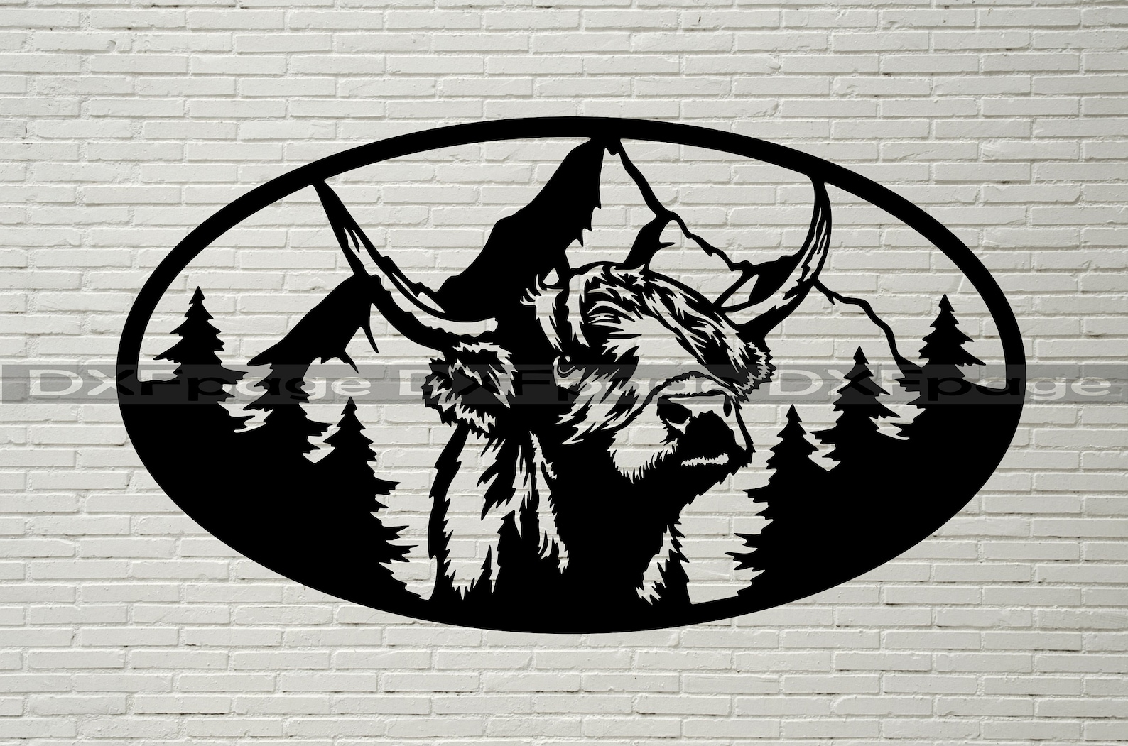 Highland Cow Sign DXF, Dxf File for Laser, SVG File for Cricut, Farm ...