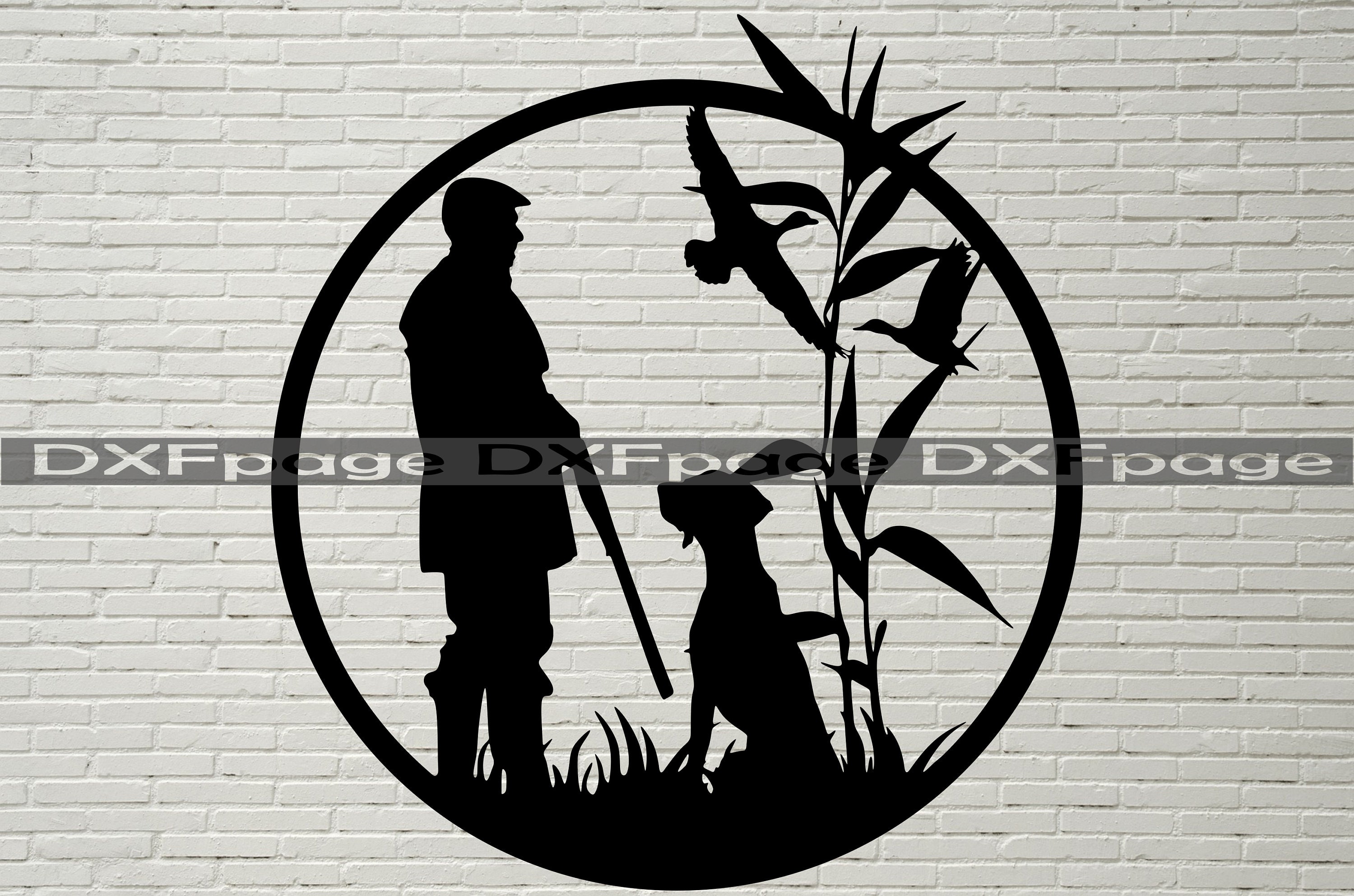 Scène de chasse dxf , chien de chasse svg, fichiers dxf pour plasma ...