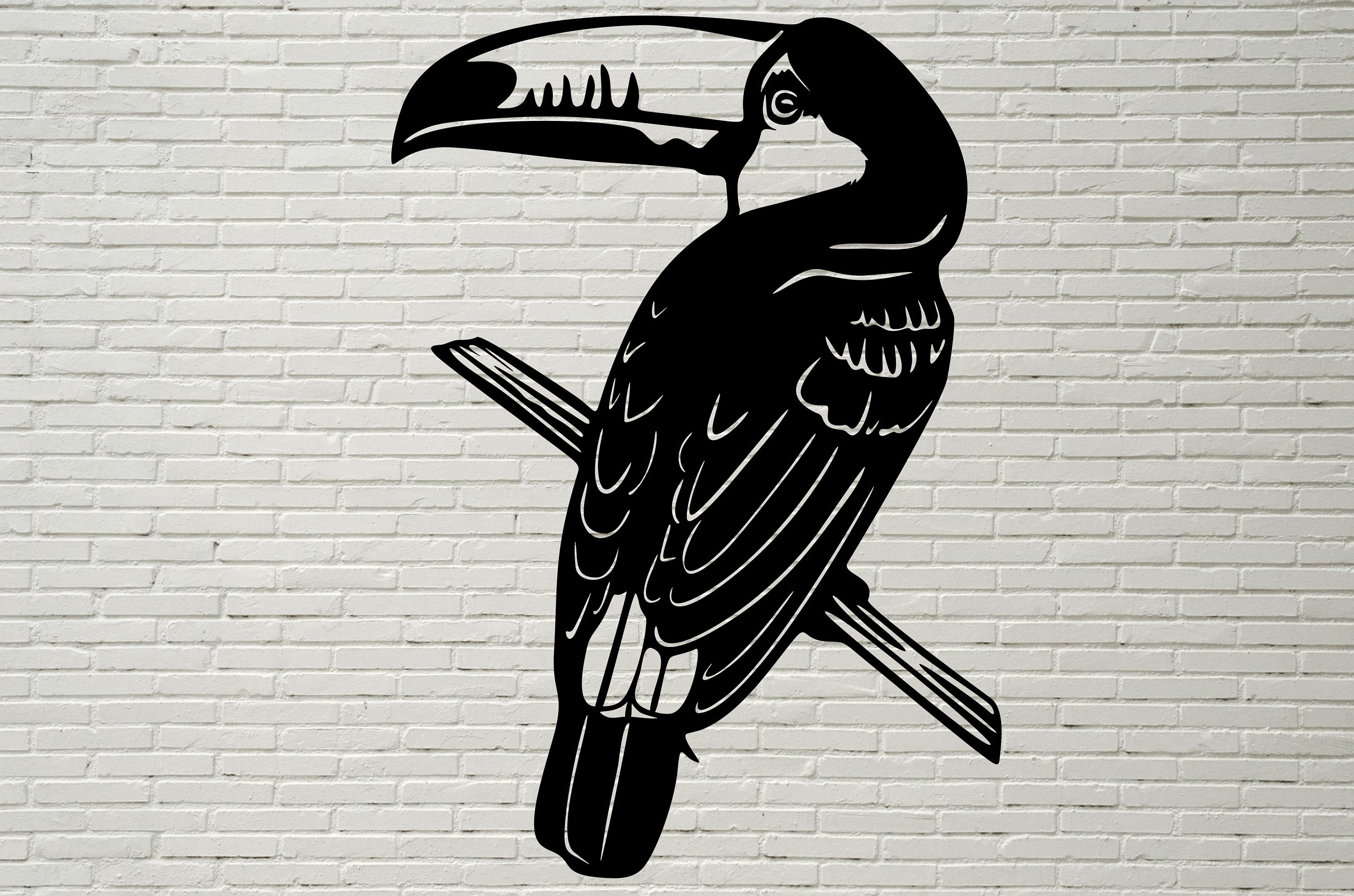 Toucan svg Exotic bird svg Silhouettes dxf file Tropical | Etsy