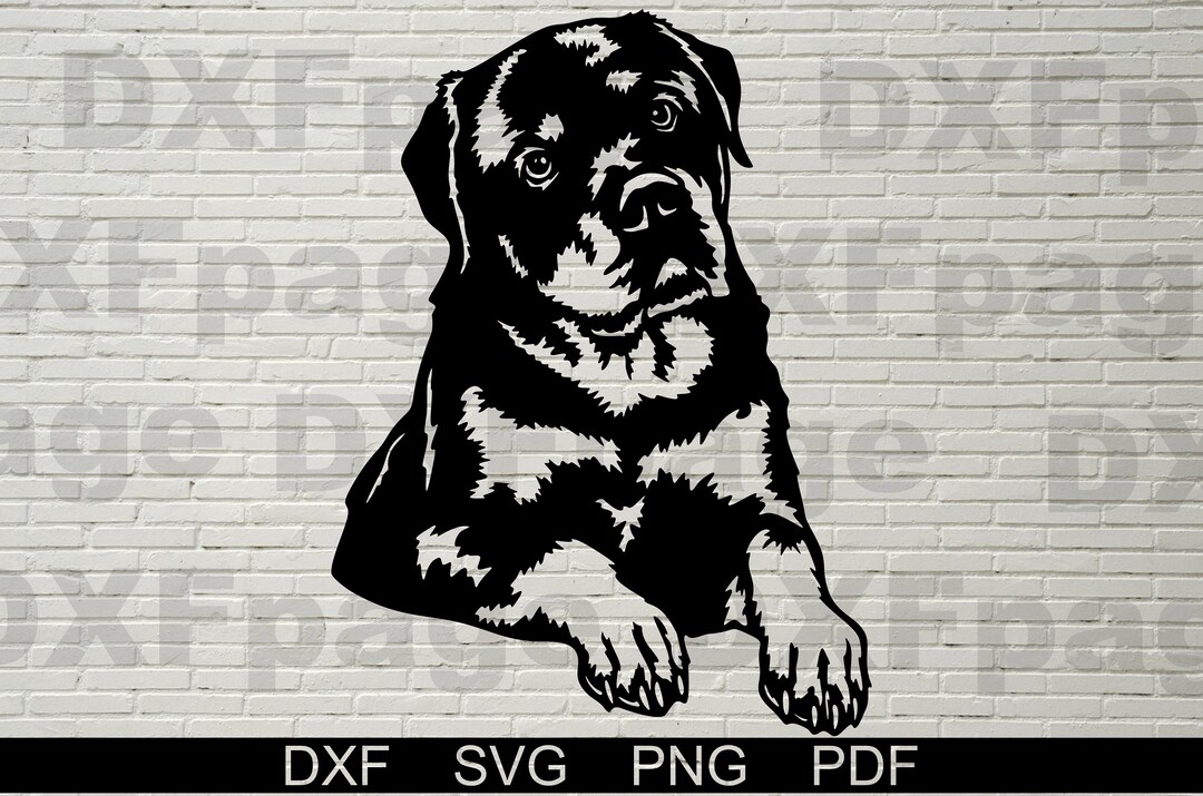 Rottweiler SVG, Silhouette Dxf, Dog SVG Files for Cricut, Rottweiler ...