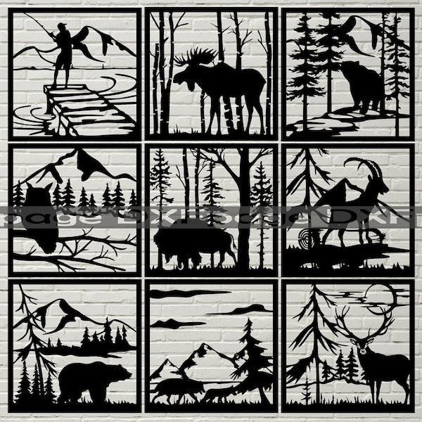 Wildlife Dxf Panels - Etsy