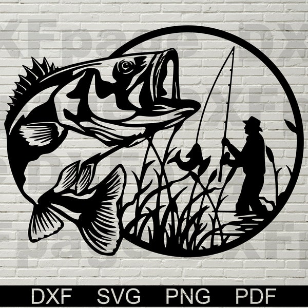 Bass Fish for Cnc Cut - Etsy