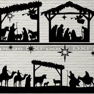 Nativity SVG Christmas Cut File Nativity Scene Svg - Etsy