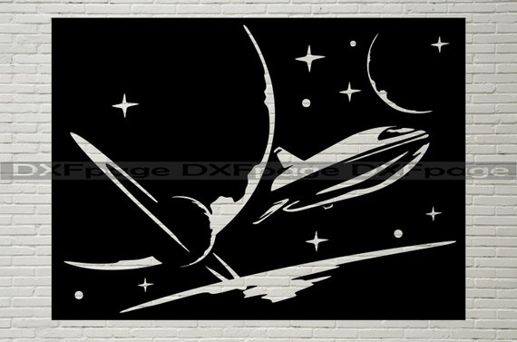 Space SVG Rocket Dxf SVG File for Cricut Clipart Laser Cut | Etsy Australia