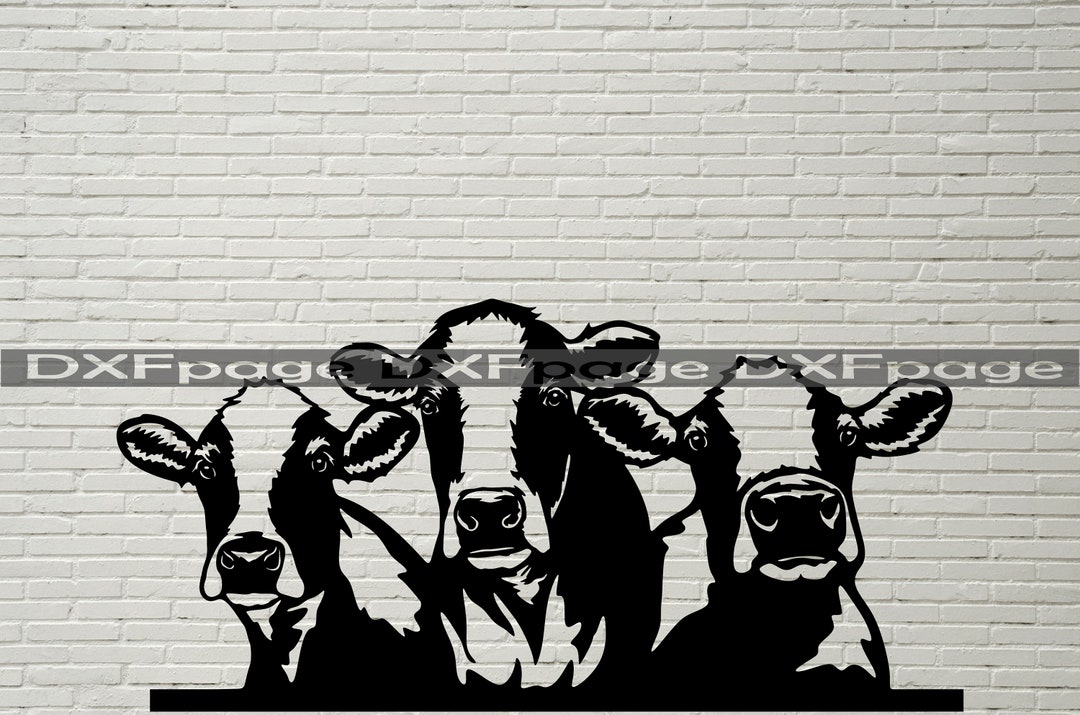 Vache SVG fichier dxf pour laser fichier SVG pour Cricut - Etsy France