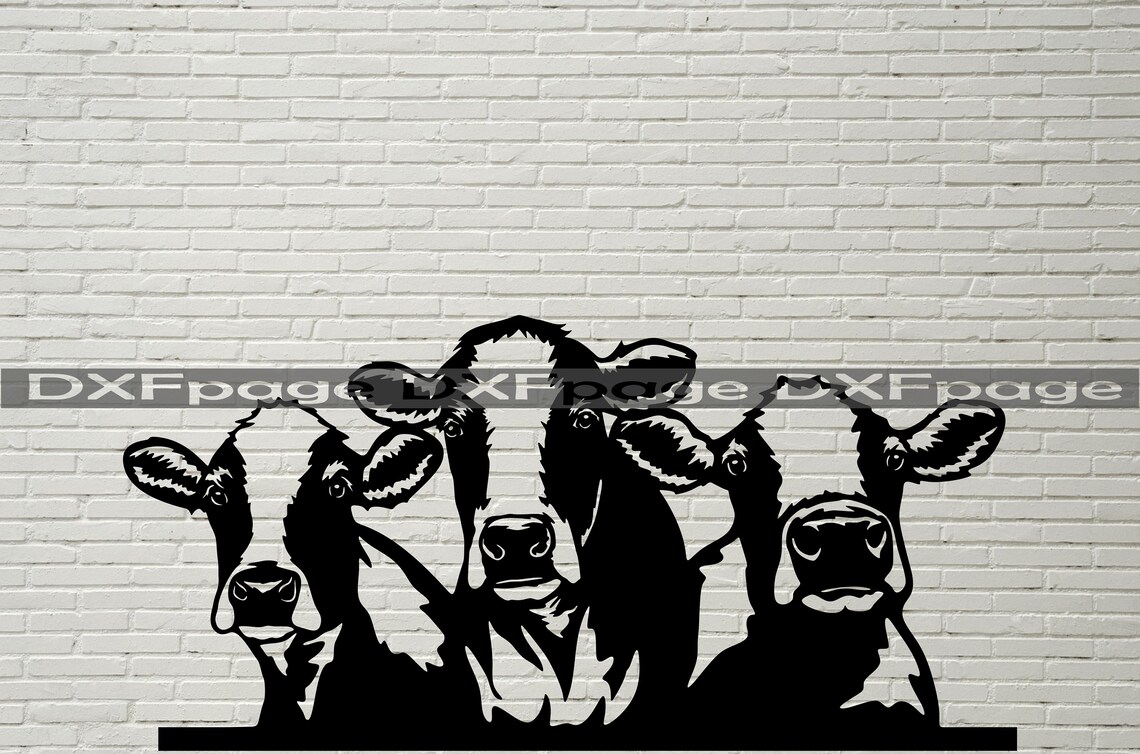Cow SVG Dxf File for Laser SVG File for Cricut Farm Animal - Etsy