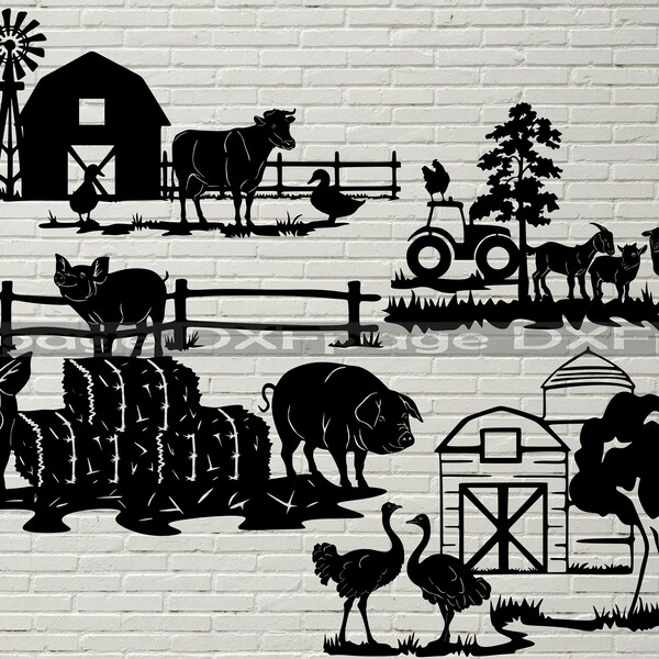 Metal Farm Signs Dxf Files - Etsy