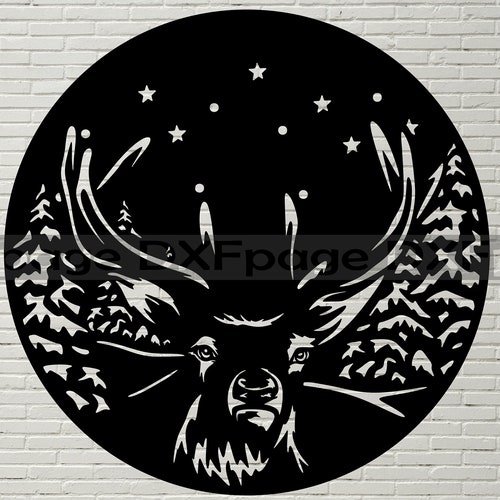 Winter Scene SVG Christmas DXF Cut File Cricut Clipart Dxf | Etsy