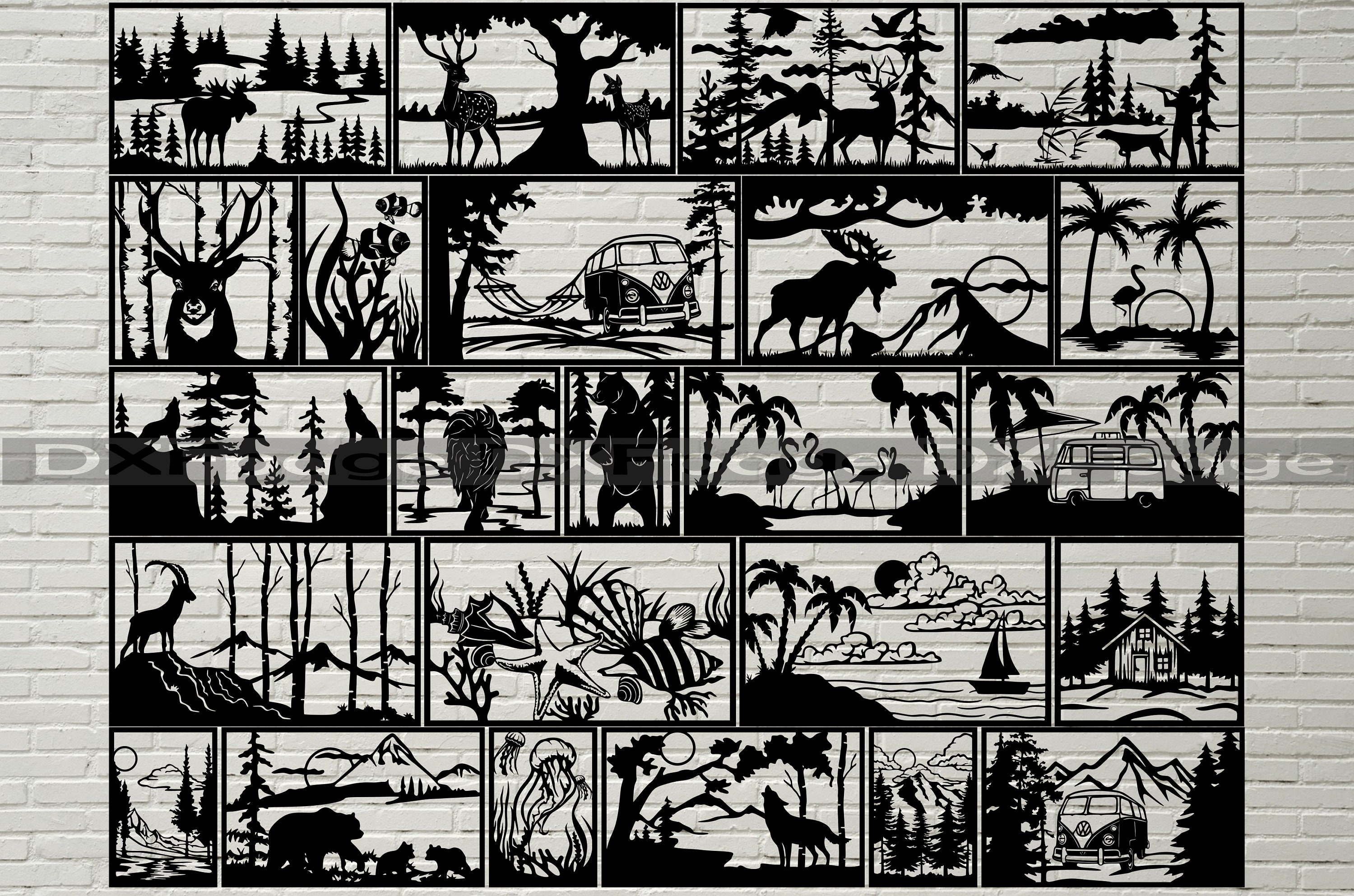 50 DXF Files SVG for cricut dxf files for plasma Laser | Etsy