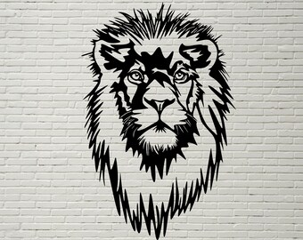 Lion Svg Cut File Africa Wild Life Silhouettes Dxf File | Etsy Canada
