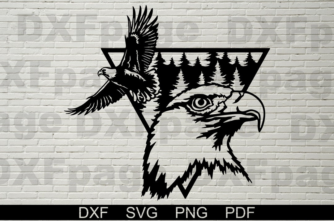 Eagle Scene SVG, Eagle Dxf, SVG for Cricut, American Eagle Clipart ...