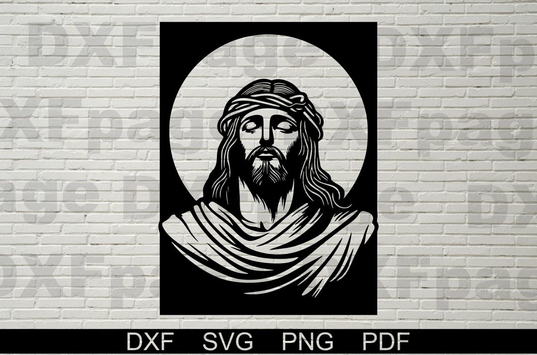 Jesus Christ SVG Cut File, Dxf for Plasma, Laser, Svg Files for Cricut ...