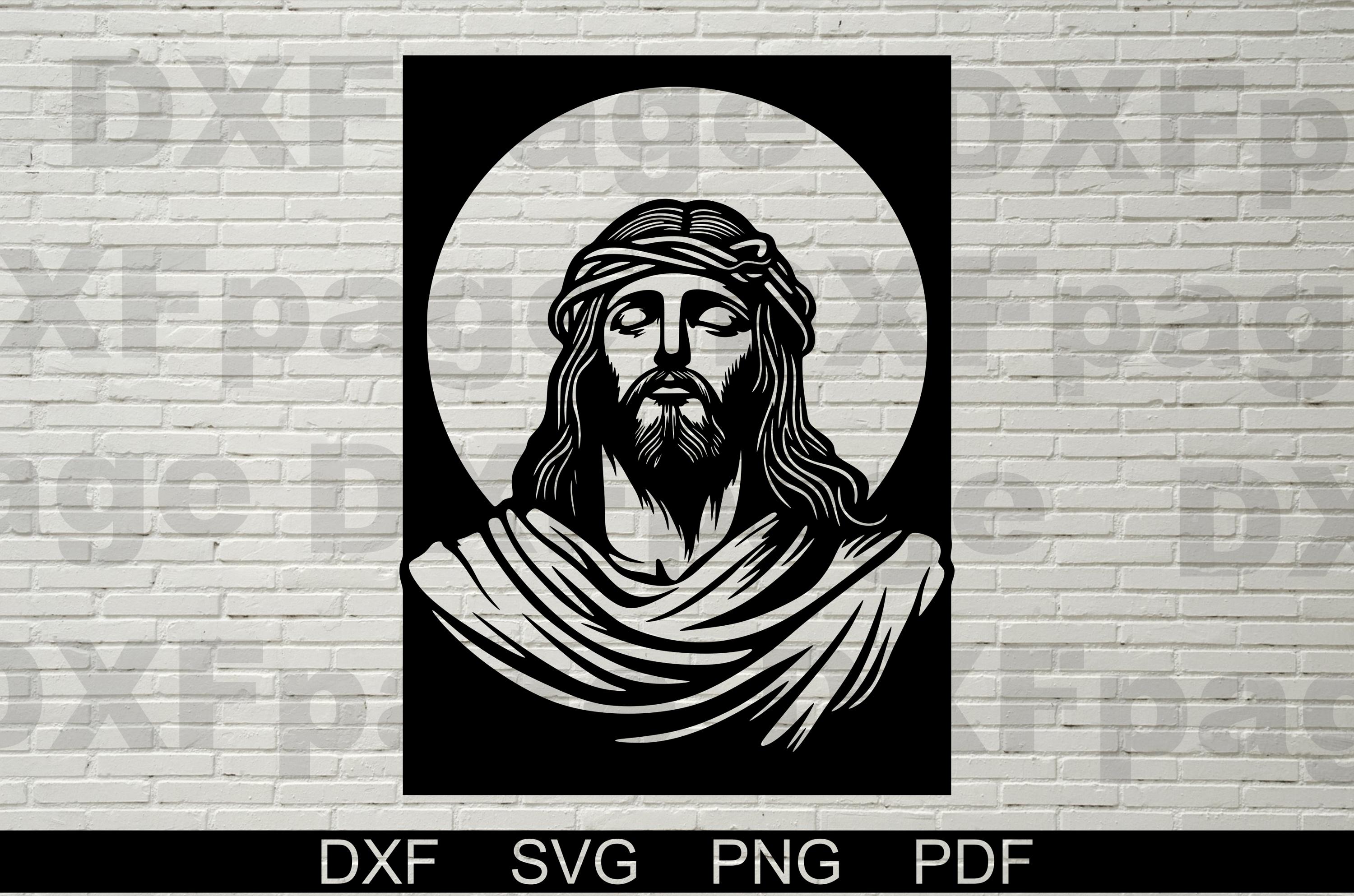 Jesus Christ SVG Cut File, Dxf for Plasma, Laser, Svg Files for Cricut ...