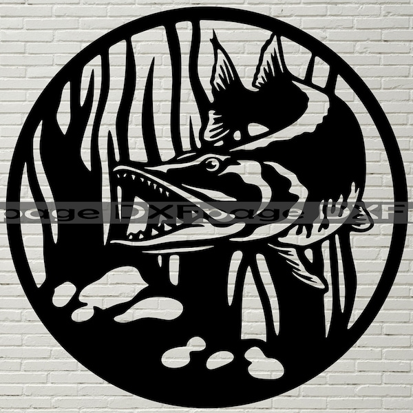 Pike Fish Stencil - Etsy