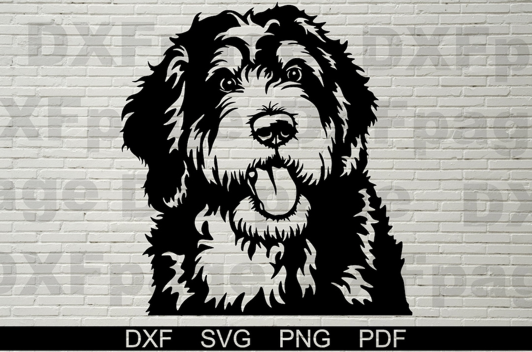 Bernedoodle SVG, Silhouette Dxf, Dog SVG Files for Cricut, Bernedoodle ...