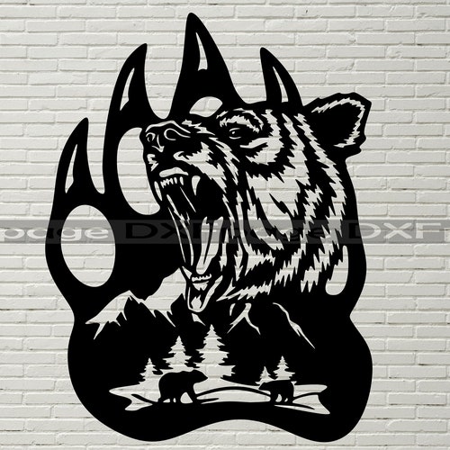 Bear Scene DXF Animals Cut File Laser Dxf for Plasma - Etsy Canada