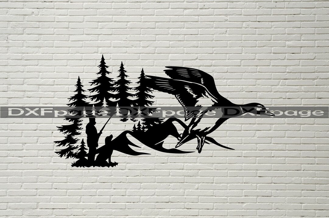 Wild Duck Scene Svg, Mallard SVG, Dxf File for Plasma, Cricut Project ...