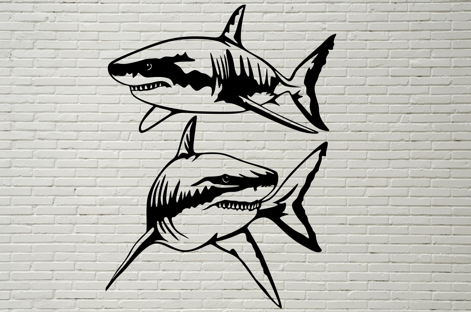 Shark SVG DXF, Tiger Shark Cut File for Laser, Dxf for Plasma, Cnc File ...