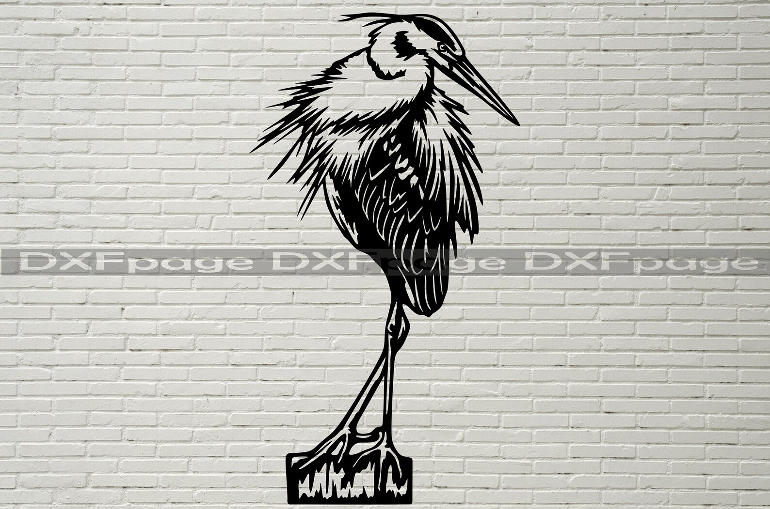 Heron SVG Blue Heron DXF Cut File Laser Dxf for Plasma Bird - Etsy