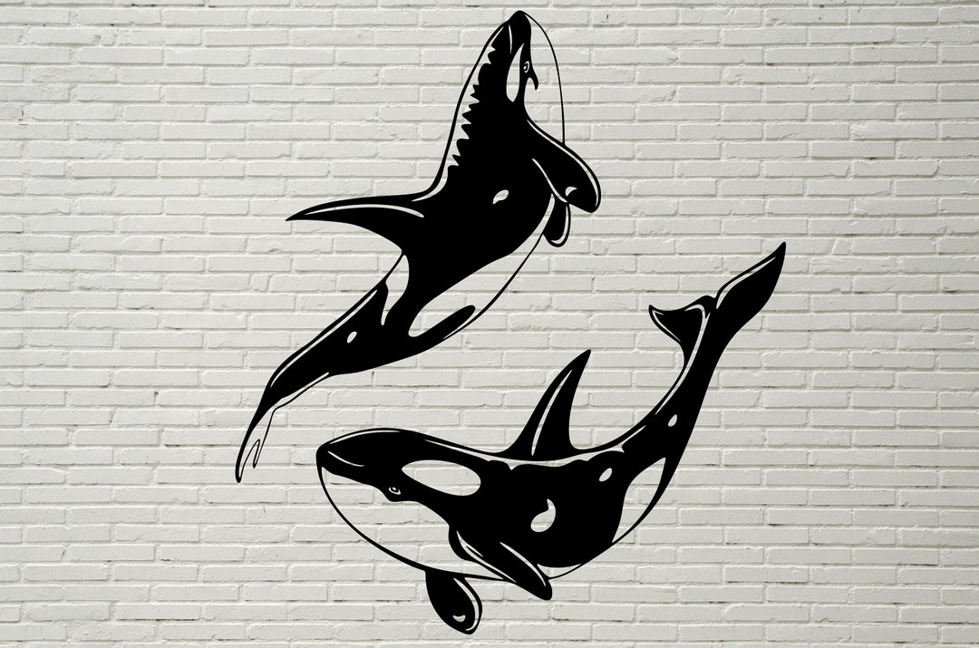 Killer Whale SVG DXF, Orca Cut File for Laser, Dxf for Plasma, Cnc File ...