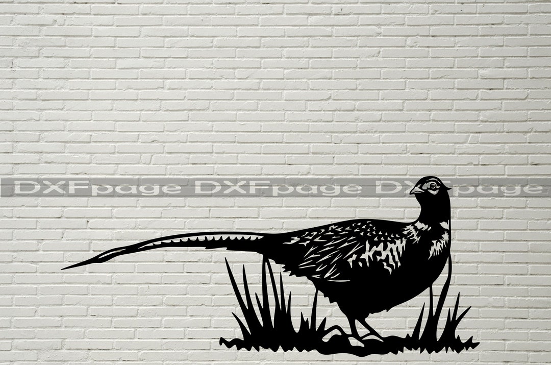 Pheasant SVG, Hunting Clipart, Dxf Files for Plasma, Laser Cut, Dxf for ...