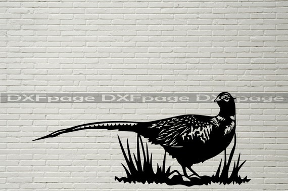 Pheasant SVG Hunting Clipart Dxf Files for Plasma Laser - Etsy