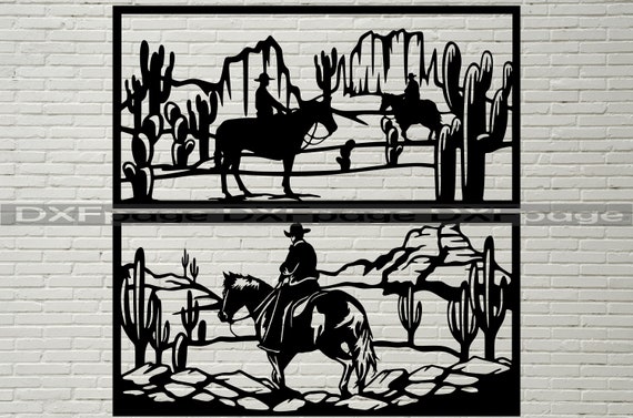 Western Scene Silhouette