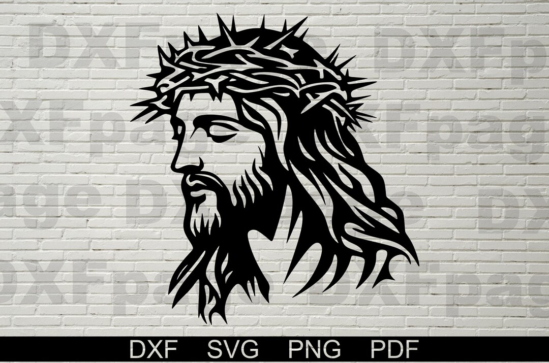 Jesus SVG Cut File, Dxf for Plasma, Laser, Svg Files for Cricut ...