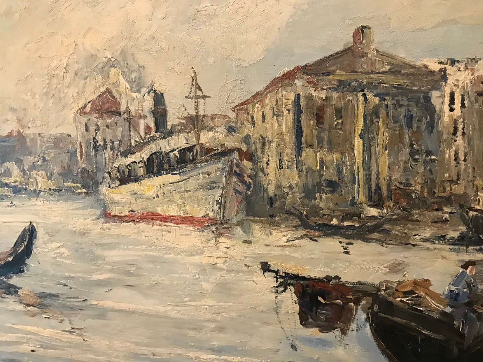 Vintage Original Dutch Impressionist Oil Painting Mid Century | Etsy