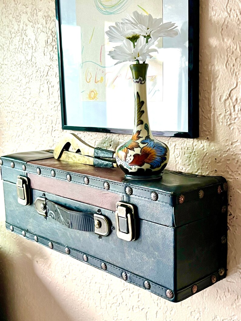 Vintage Suitcase Shelf Custom Floating Wall Display - Etsy