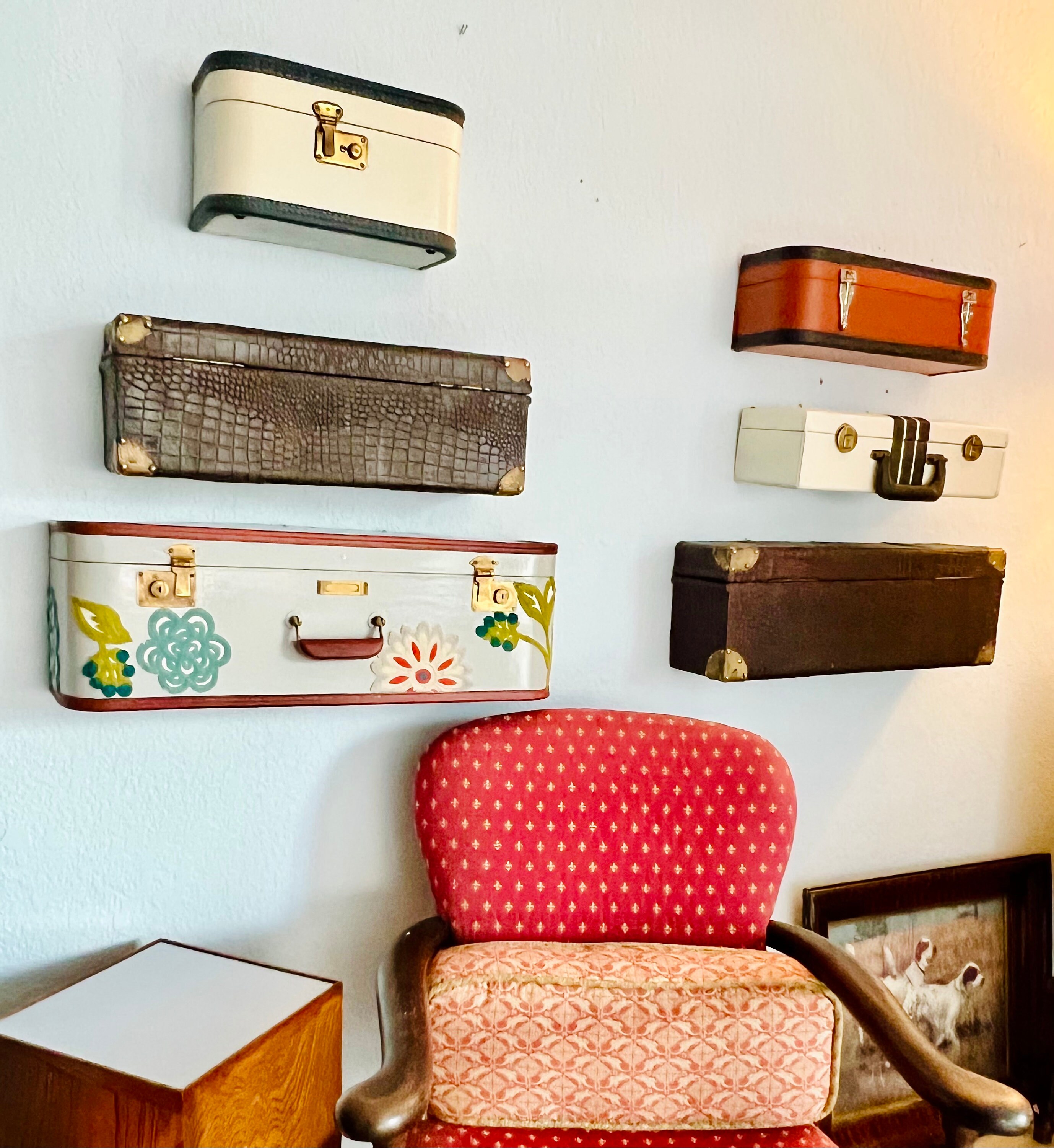Vintage Suitcase Shelf Custom Floating Wall Display - Etsy