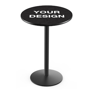 Customizable Premium Pub Table With Logo | Custom Design on a Pub Table ...