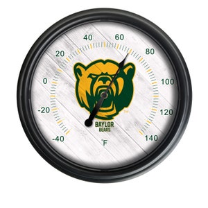 Baylor University LED Wall Thermometer | BU Bears Outdoor Thermometer ...