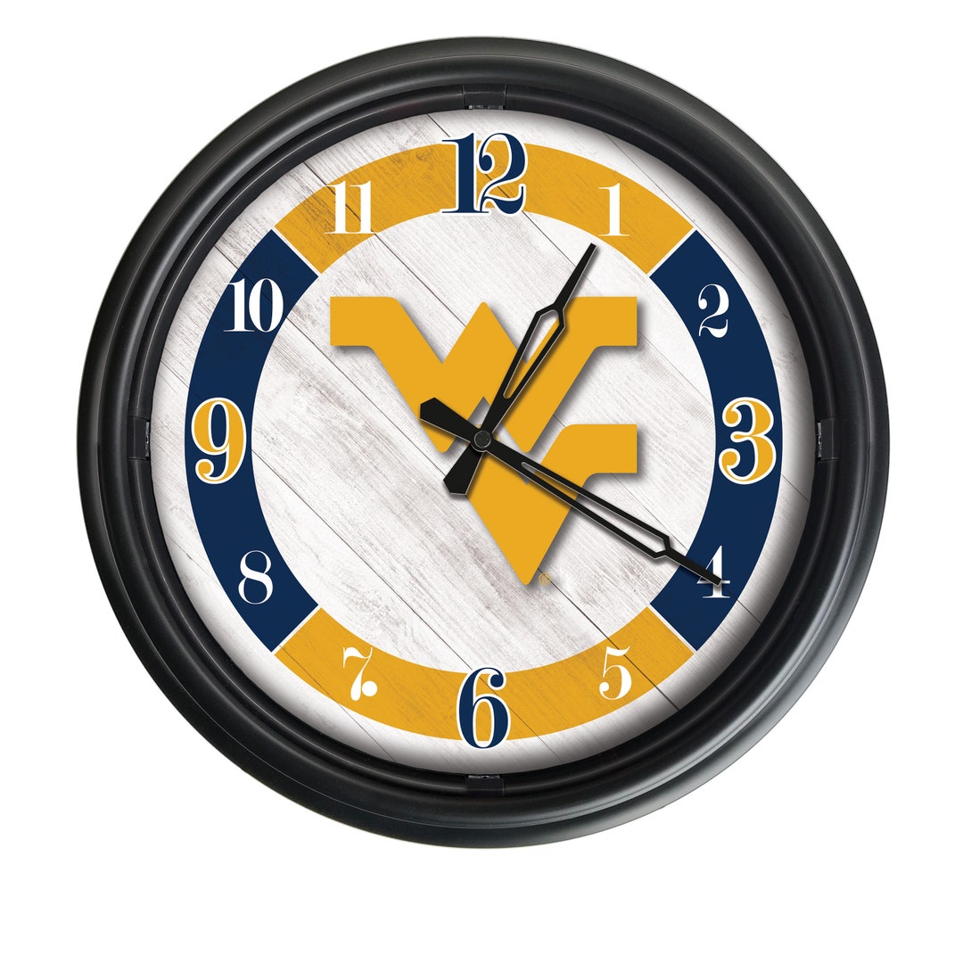 West Virginia University LED Wall Clock | WVU Mountaineers Outdoor ...