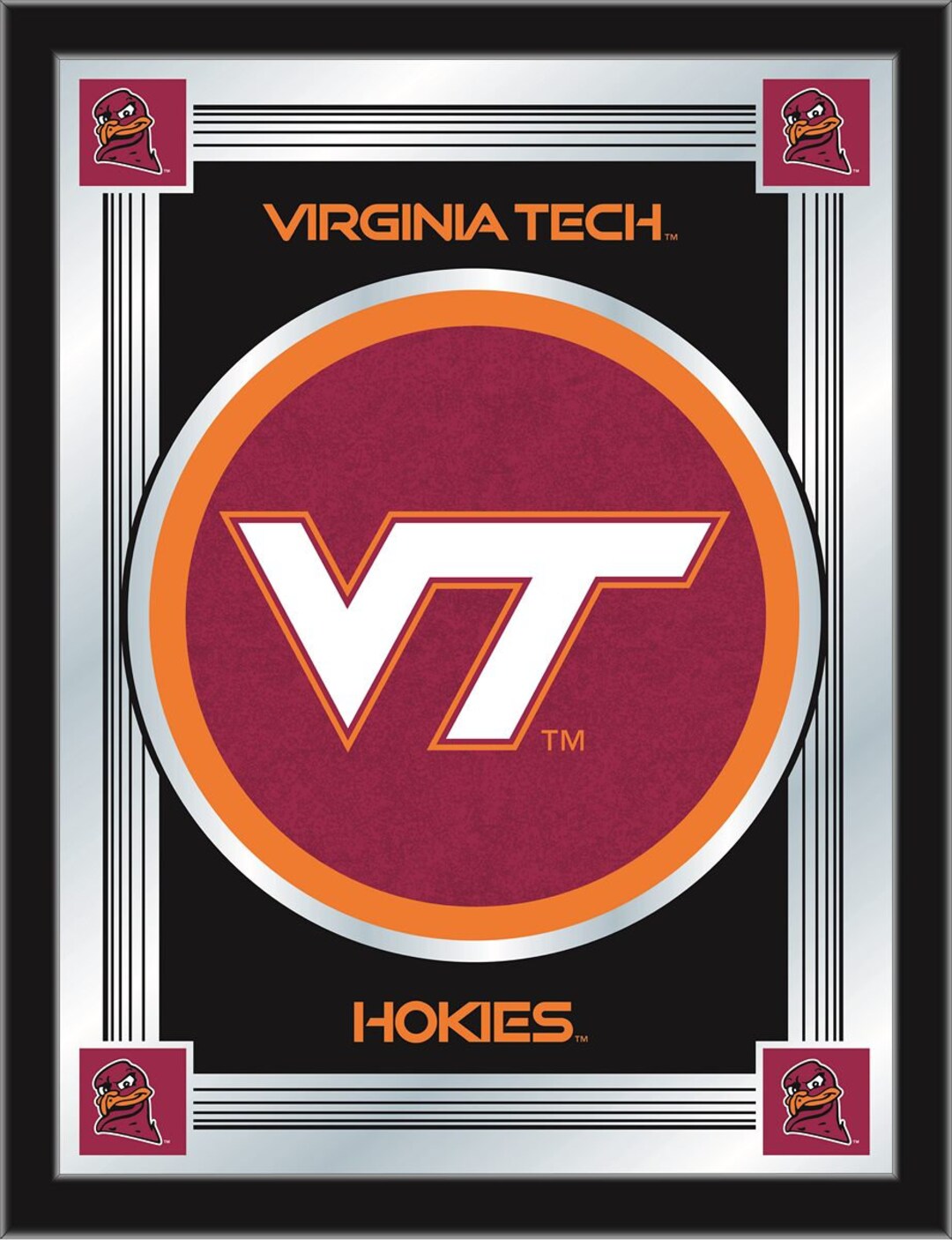 Virginia Tech University Logo Wall Mirror Premium NCAA Team - Etsy