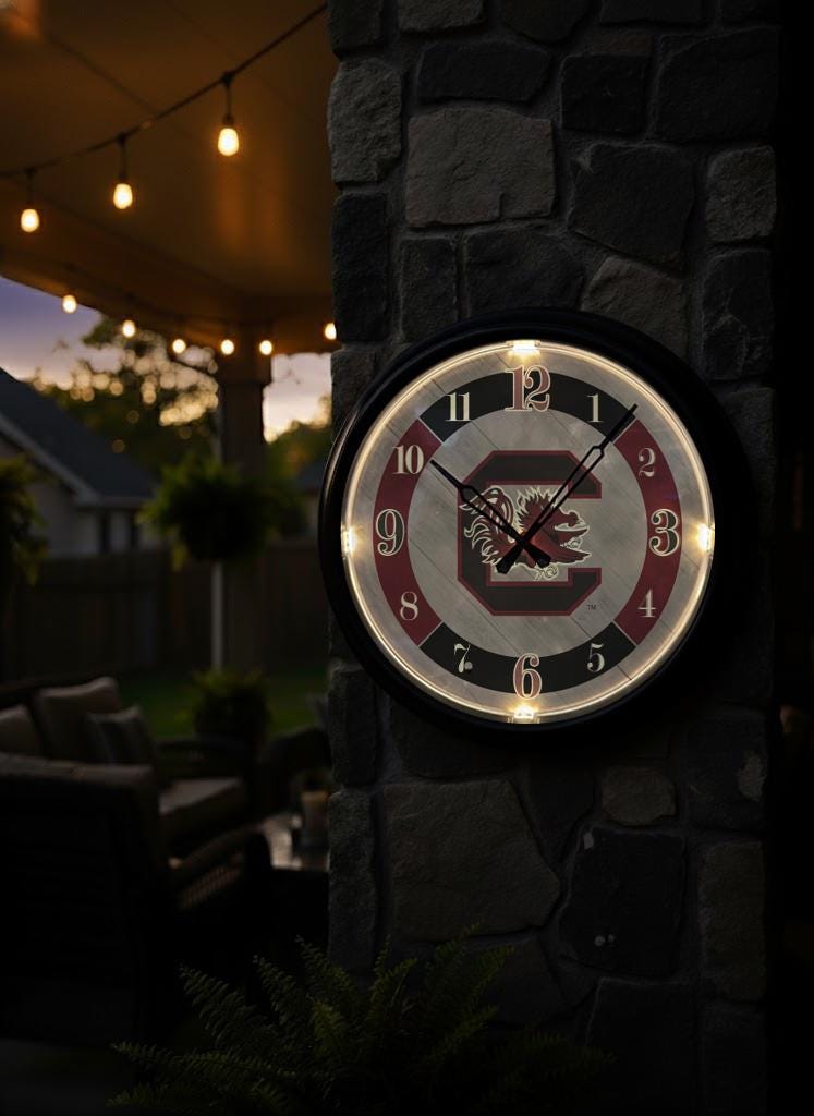 Tulsa Golden Hurricane LED Wall Clock | Indoor/outdoor Illuminated Logo ...