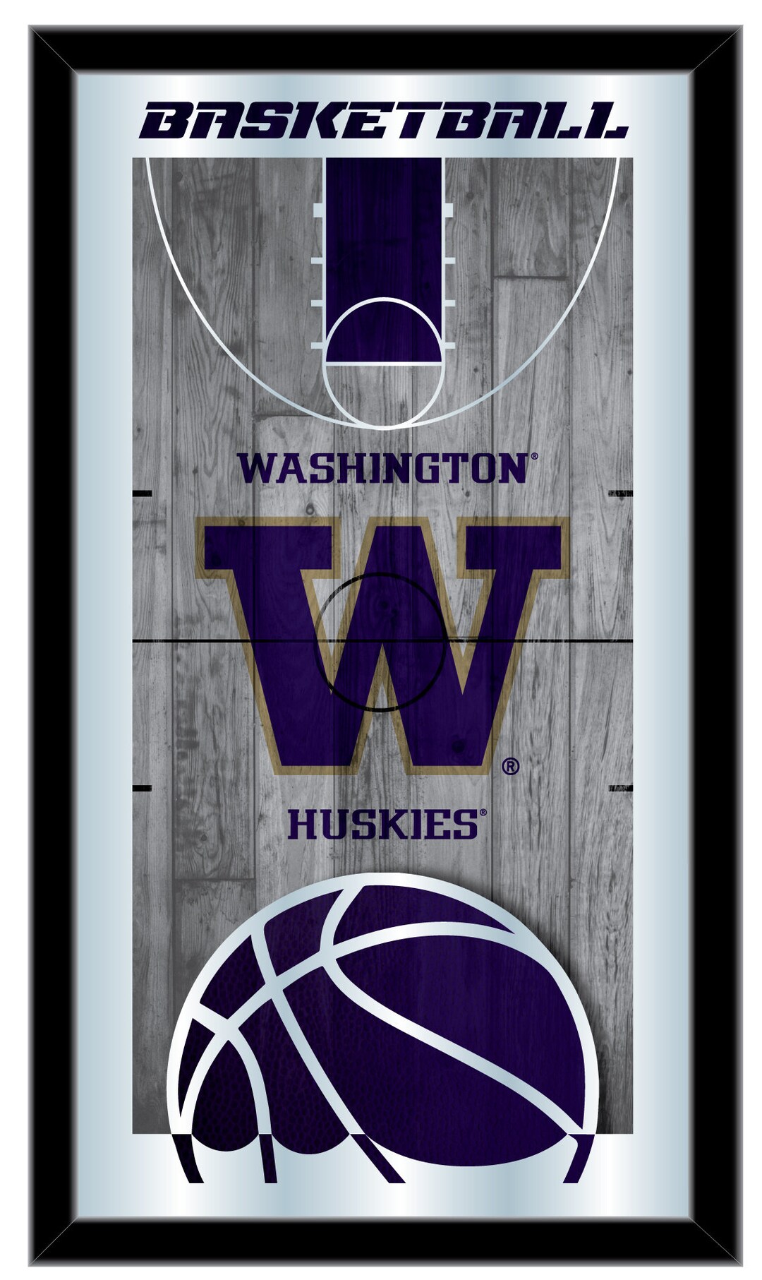 University of Washington Basketball Wall Mirror UW Huskies - Etsy