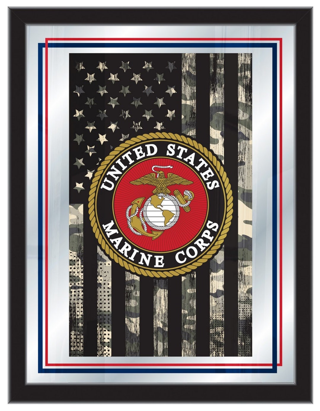 United States Marine Corps Logo Wall Mirror | US Marines Wall Decor - Etsy