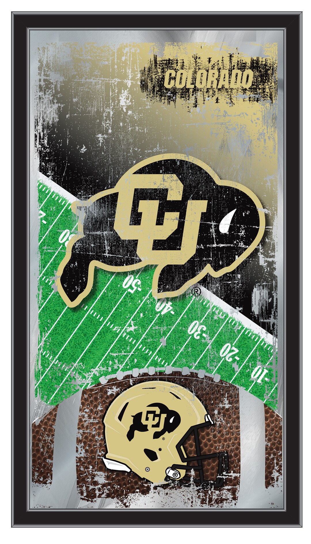 University of Colorado Football Wall Mirror | UC Buffaloes - Etsy
