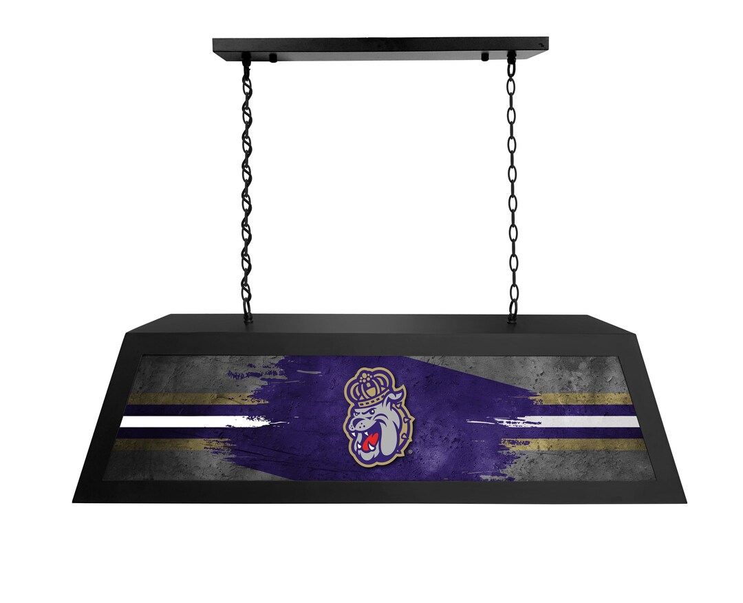 James Madison Backlit Pool Table Light | Metal Framed JMU Dukes ...