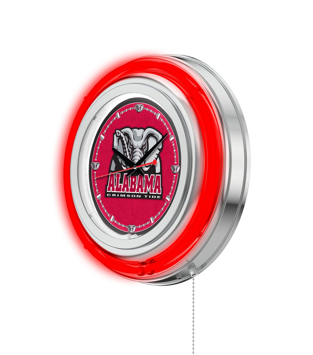 Alabama Crimson Tide Neon Clock | 15” Double Neon Retro Game Room Wall ...