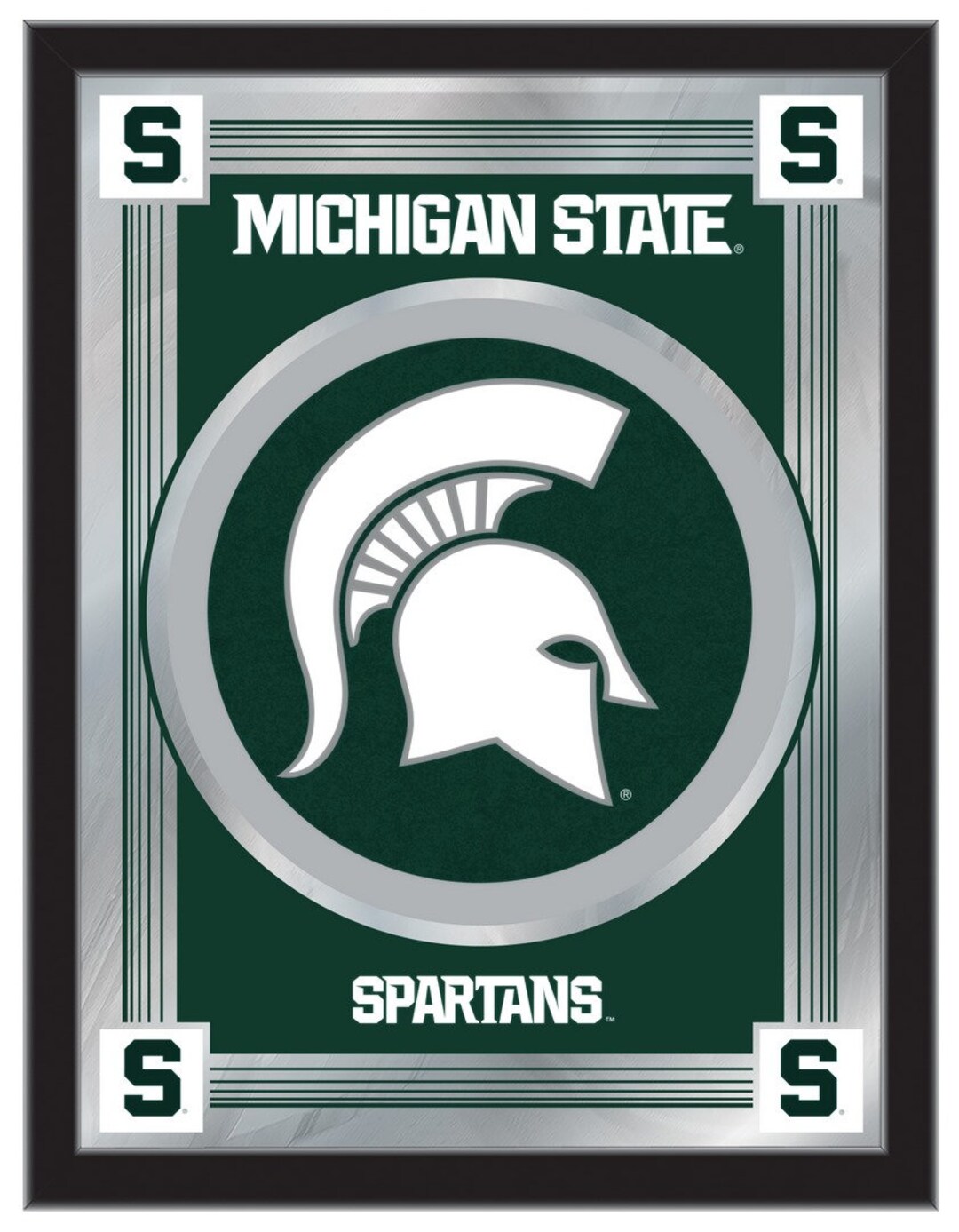 Michigan State University Logo Wall Mirror | MSU Spartans Decor - Etsy