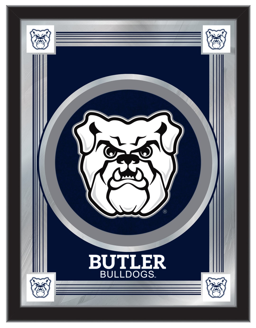 Butler University Logo Wall Mirror | BU Bulldogs Decor - Etsy