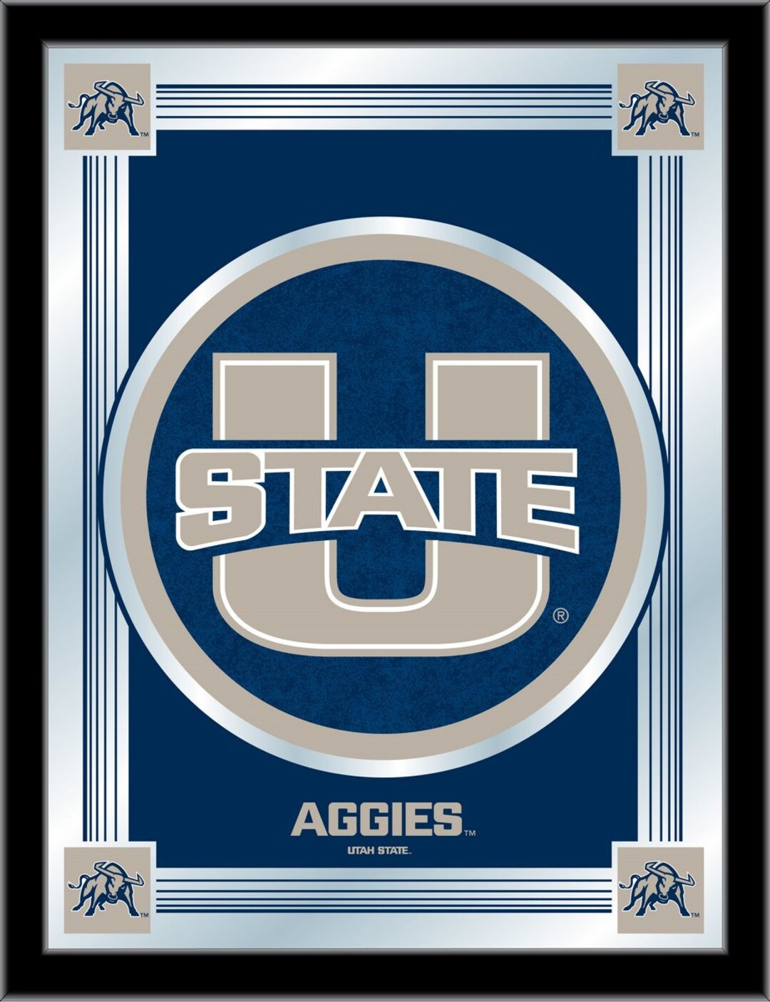 Utah State University Logo Wall Mirror | USU Aggies Decor - Etsy