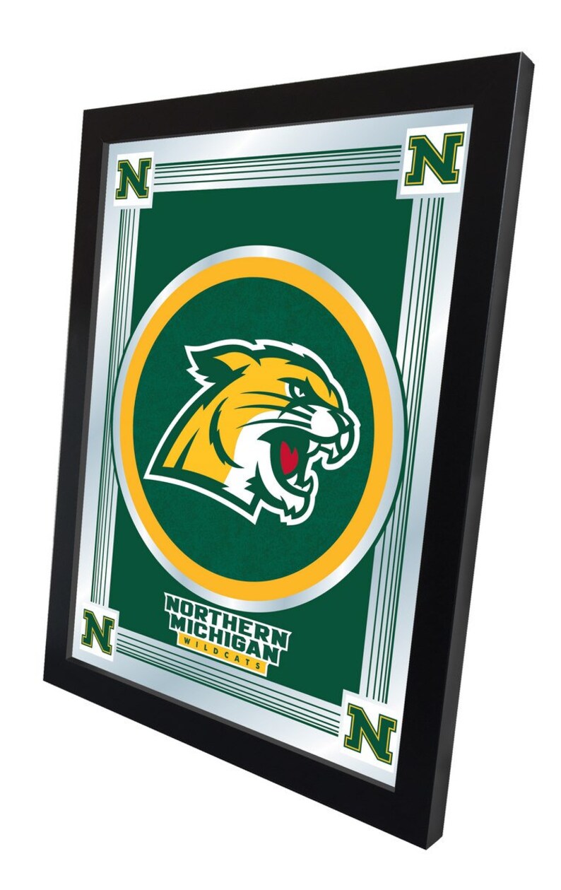 Northern Michigan University Logo Wall Mirror NMU Wildcats - Etsy