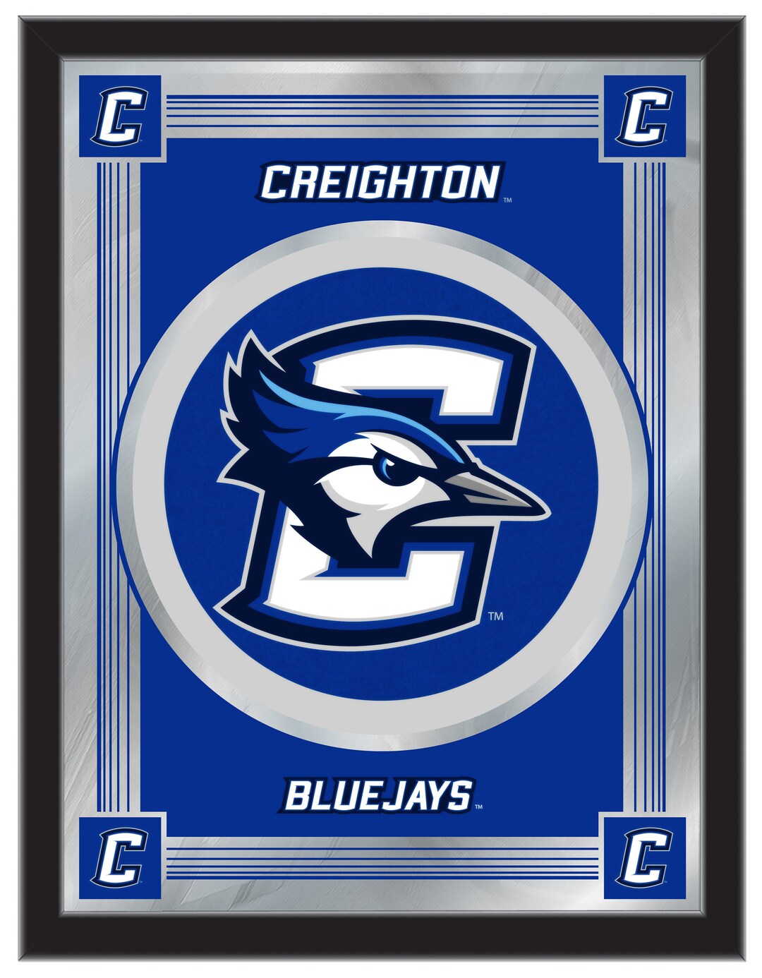Creighton University Logo Wall Mirror | CU Bluejays Decor - Etsy